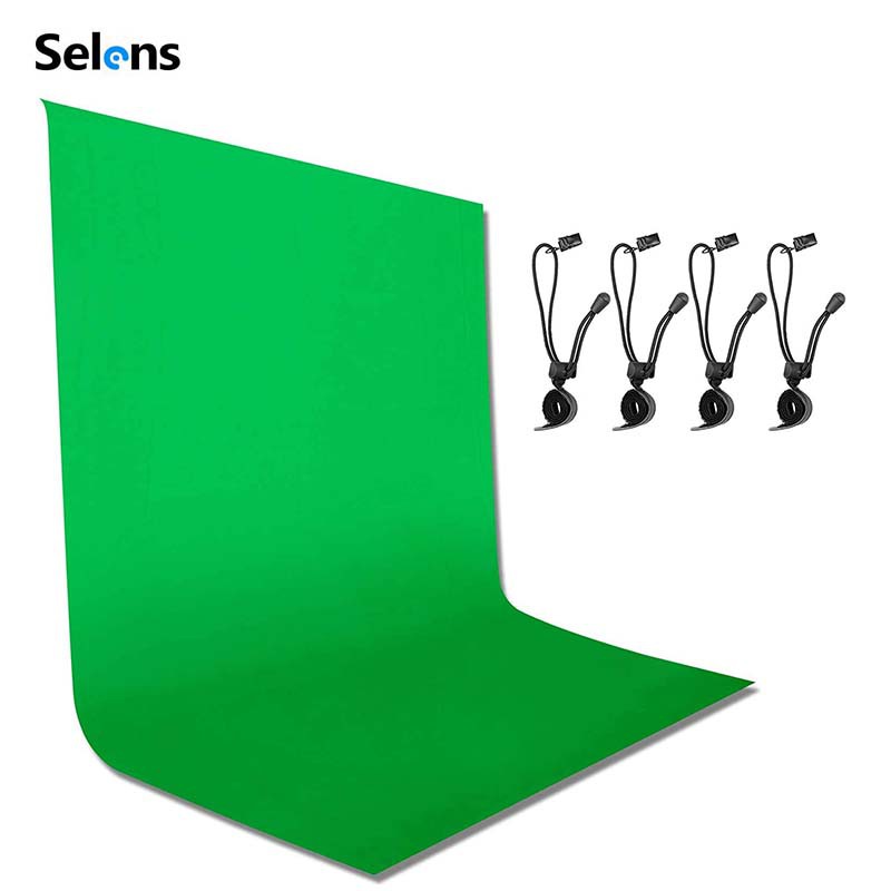 Selens 2x3m Photography Green Screen Backdrop, Green Chromakey ...