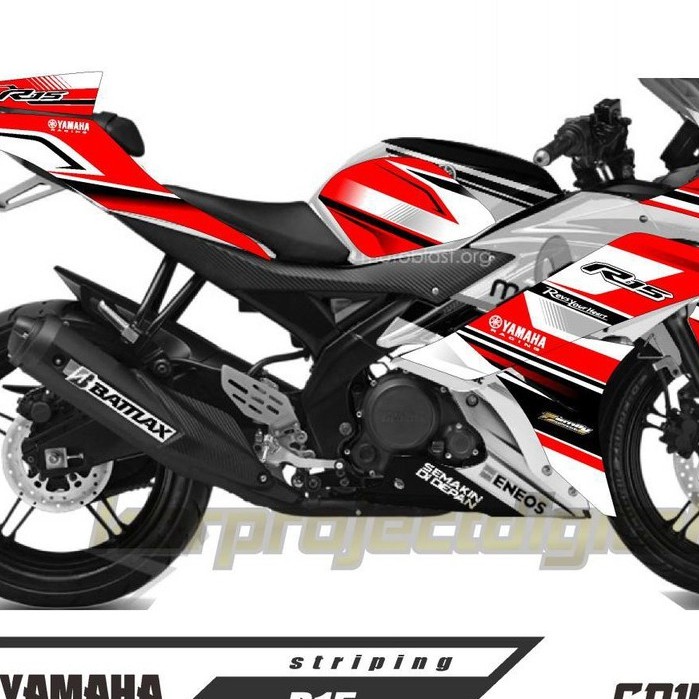 Motorcycle sticker - striping R15 V1 V2 - yamaha Motorcycle ...
