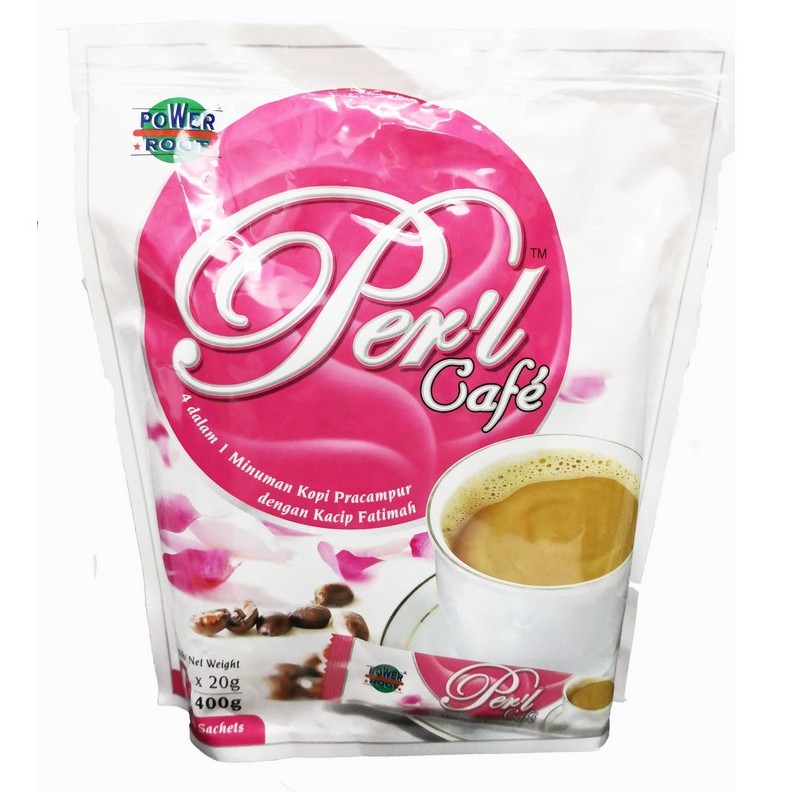 Power Root Perl Cafe 4in1 Premix Coffee Drink with Fatimah ( 20 sachets ...