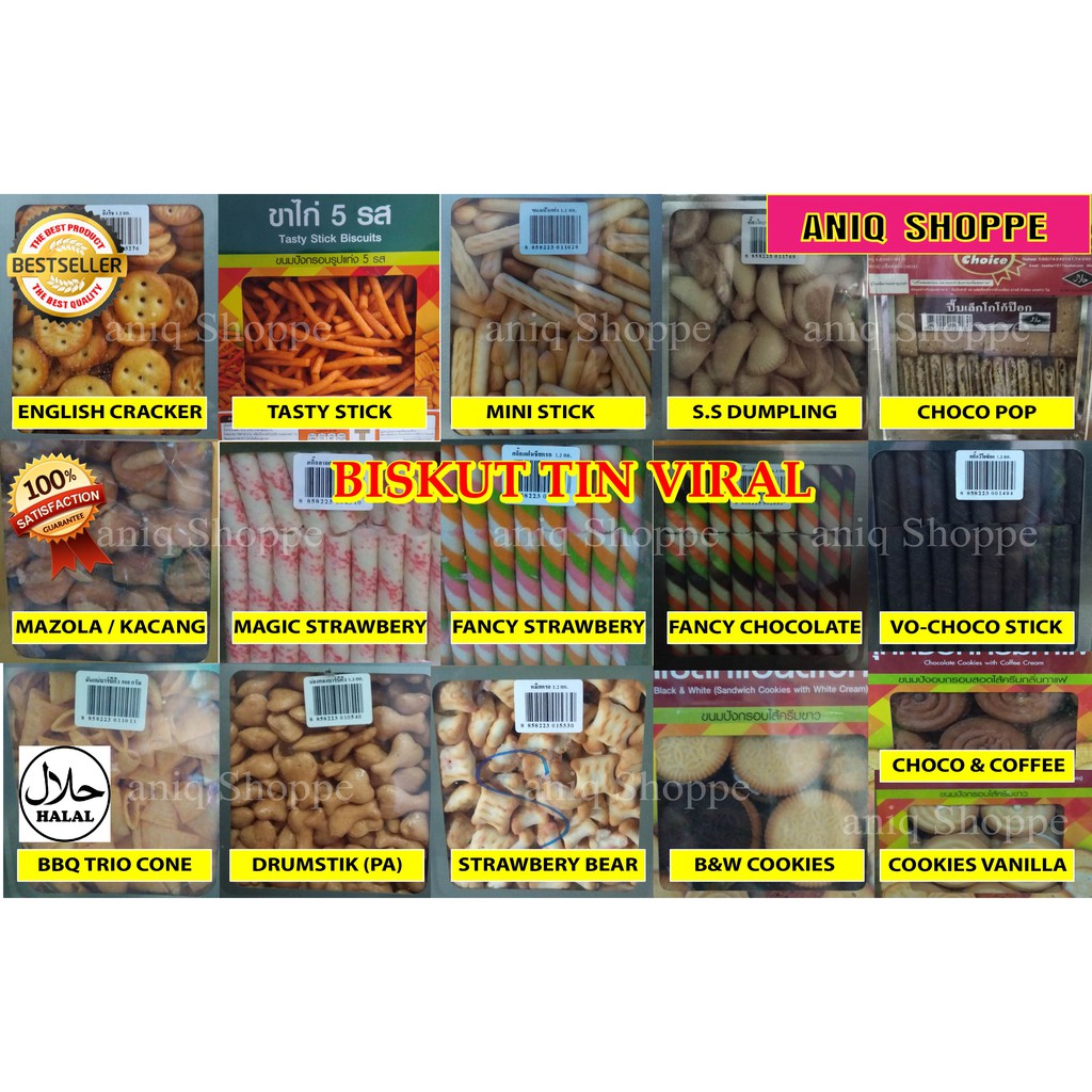 Hot Sale BISKUT TIN MINI VIRAL Vfoods Thai 1.2kg-1.6kg (HALAL) READY ...
