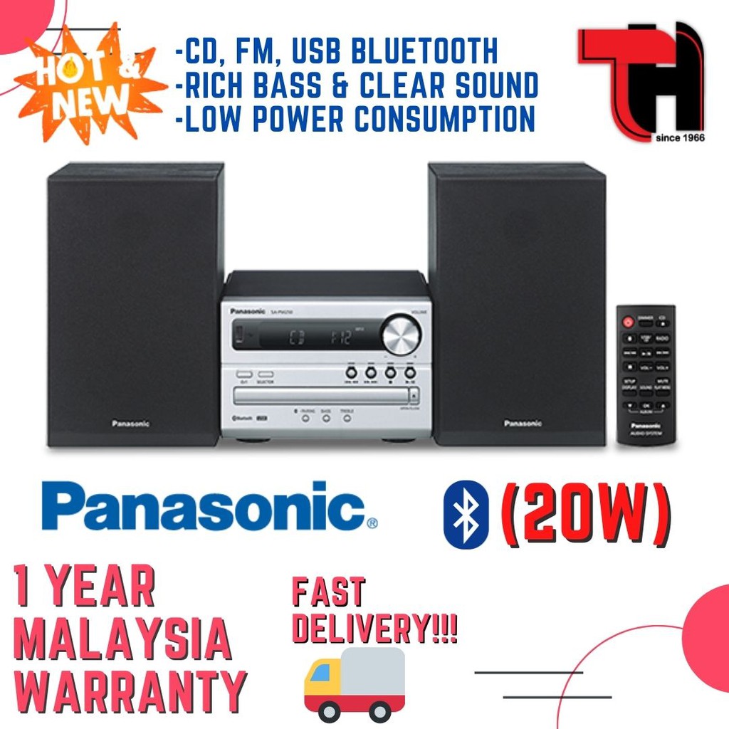 PANASONIC CD FM USB BLUETOOTH Micro System SC-PM250 | Shopee Malaysia