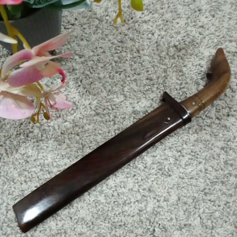 Pisau Spring Hulu Kayu Bersarung | Shopee Malaysia