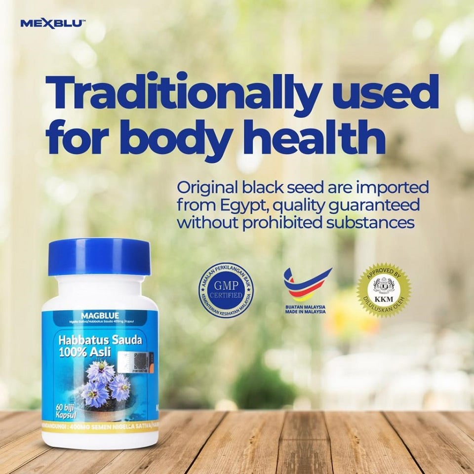 Habbatus Sauda Original MAGBLUE ( 60 capsules) | Shopee Malaysia