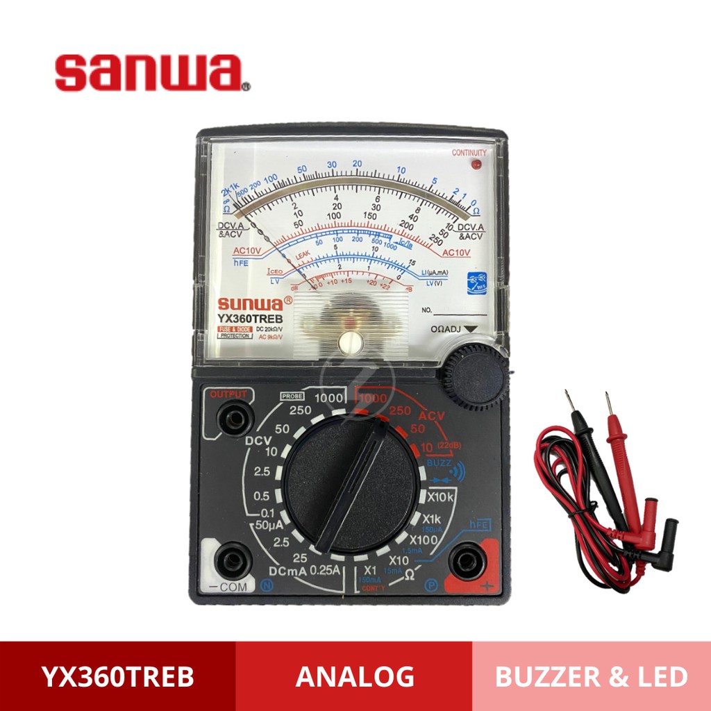 SUNWA / SAMWA Analog Type Multimeter Multi Meter Tester With Buzzer ...