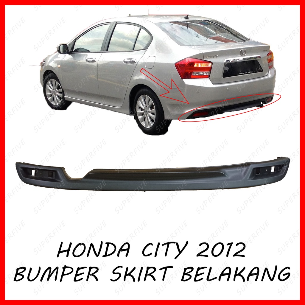 HONDA CITY TMO TM0 (2012 - 2013) REAR BUMPER LOWER SKIRT / BUMPER SKIRT ...
