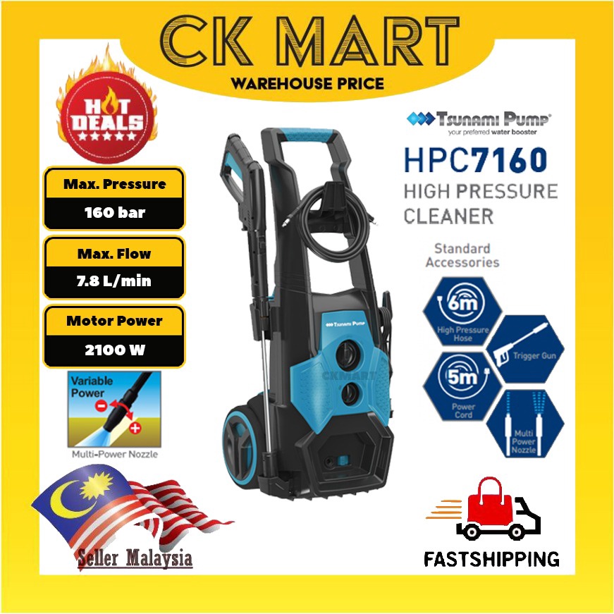 Tsunami Water Jet HPC7160 Water Jet High Pressure Water Jet Induction ...