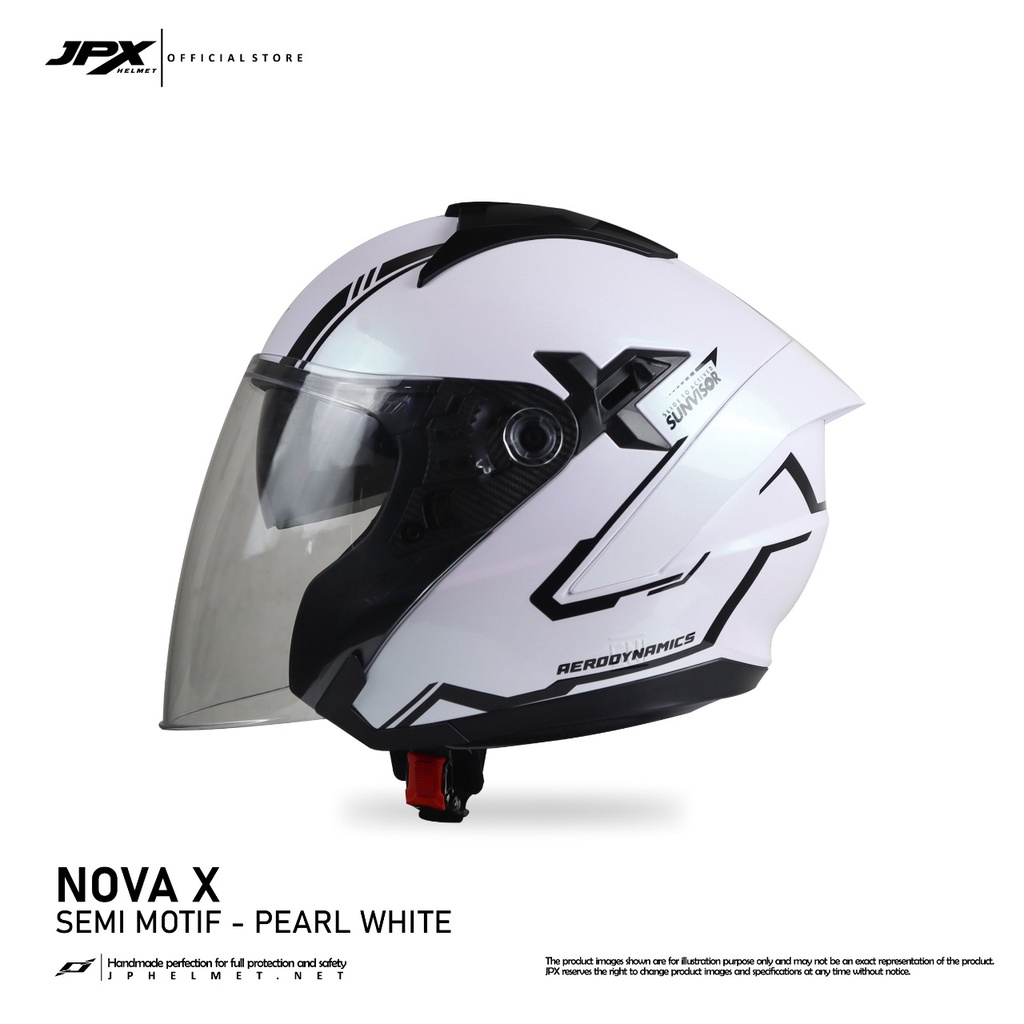 Jpx Half Face Nova X Semi-Motive Helmet | Shopee Malaysia