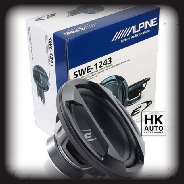 Alpine SWE-1243 12" Single 4 ohm Type-E Series Car Subwoofer | Shopee ...