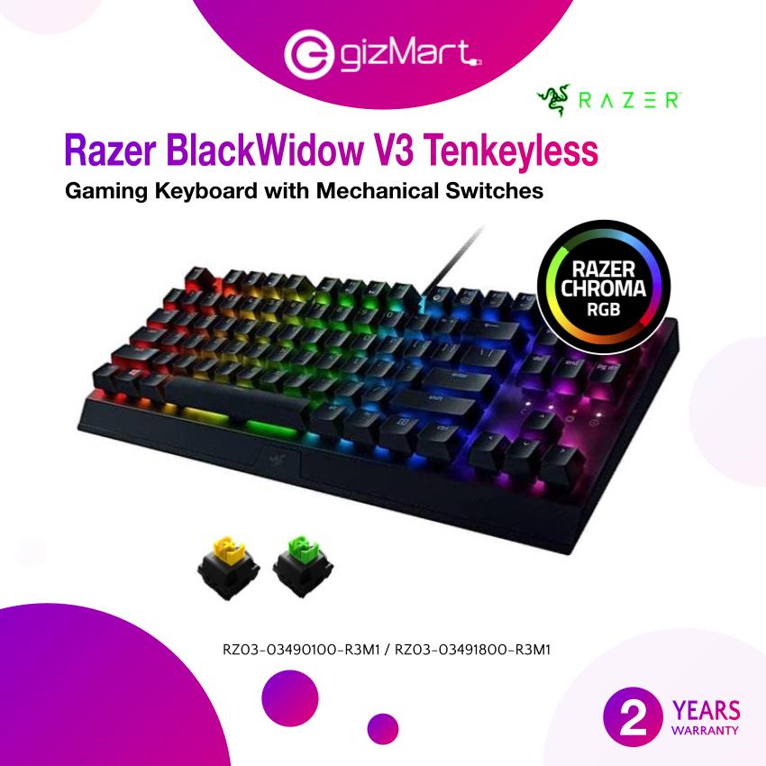 Razer Blackwidow V3 Tenkeyless Mechanical Gaming Keyboard with Razer ...