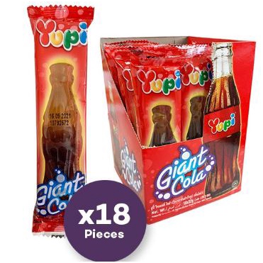 Yupi Gummy Candy Giant Cola 32g x 18 | Shopee Malaysia