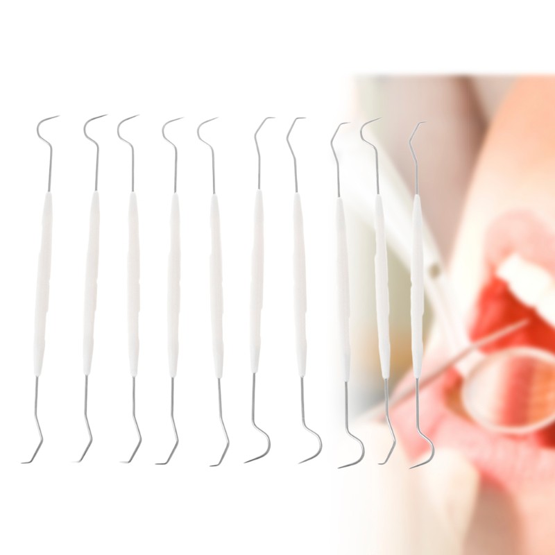10Pcs Oral Care Medical Dental Mouth Probe Dental Hygiene Tools For ...