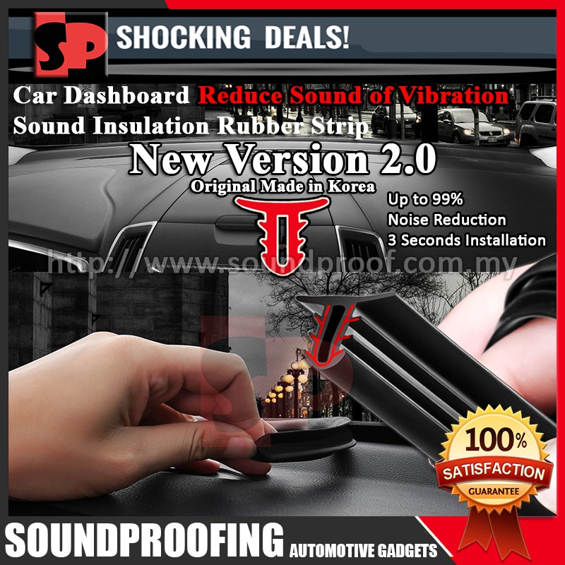 Original Car Dashboard Sound Insulation Rubber Strip Version 2 | Shopee ...