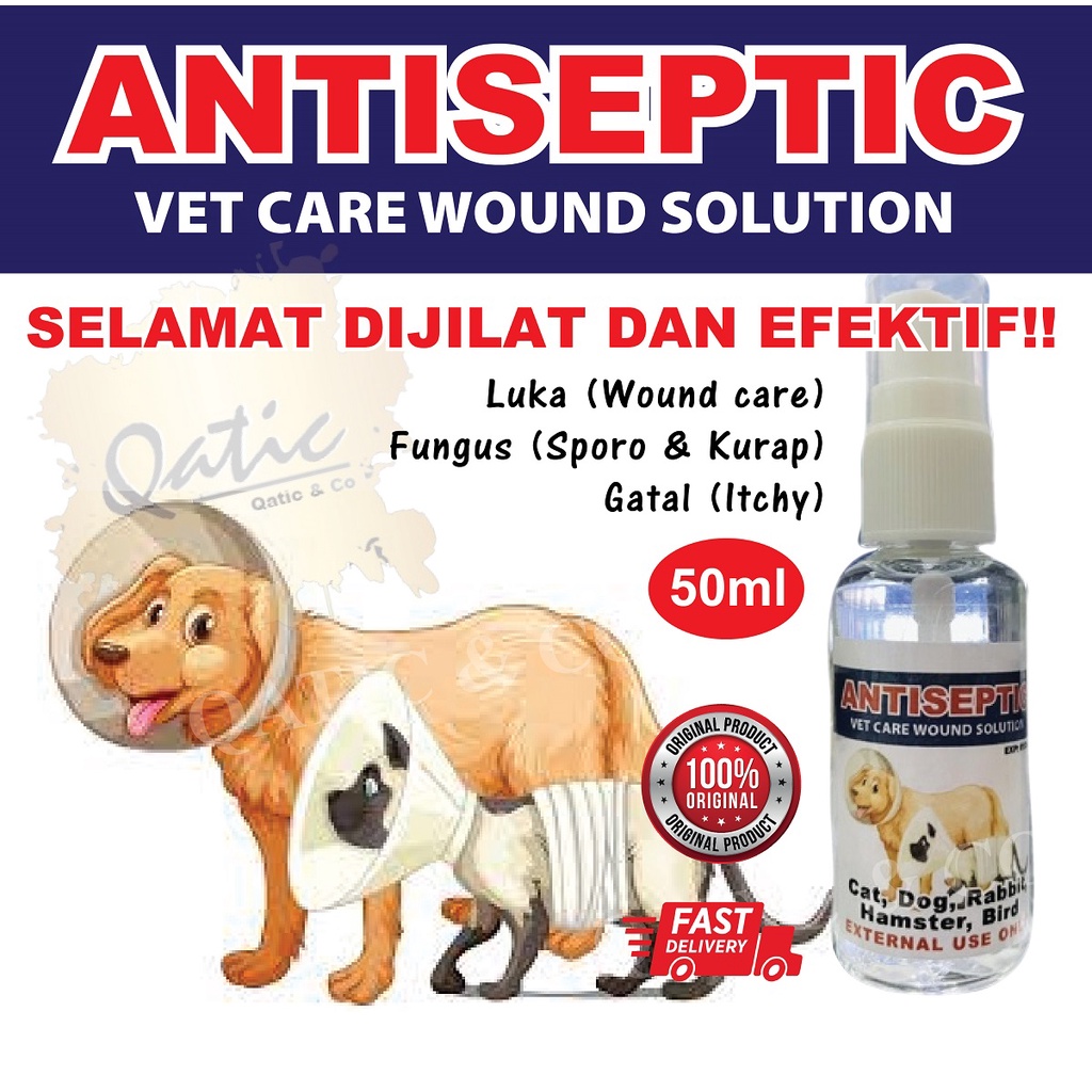 Dressing wound antiseptic spray cuci luka haiwan cat dog | Shopee Malaysia
