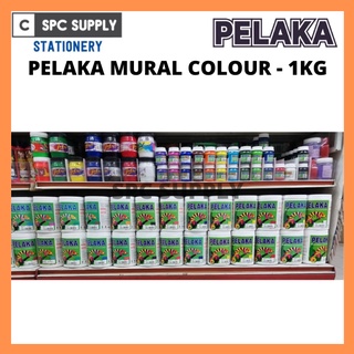PELAKA MURAL COLOUR - (1 KG) NORMAL COLOUR / CAT MURUL COLOUR / PAINT ...