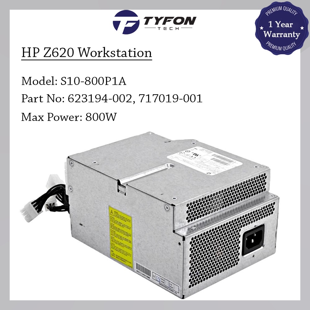 HP Z620 Workstation Power Supply PSU 800W S10-800P1A 623194-002 ...