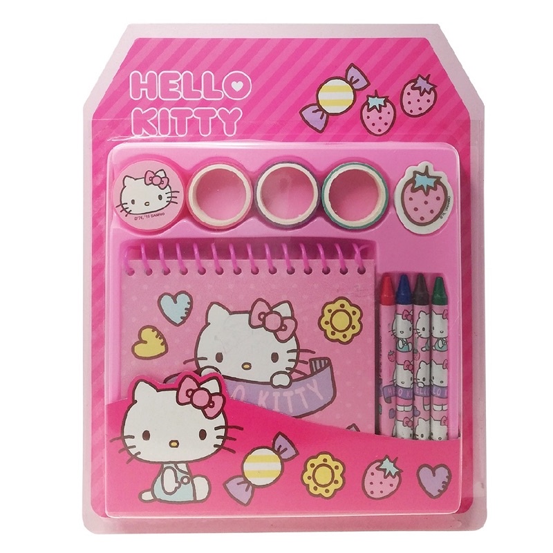 Hello Kitty Colouring With Crayon Activity Set | Shopee Malaysia