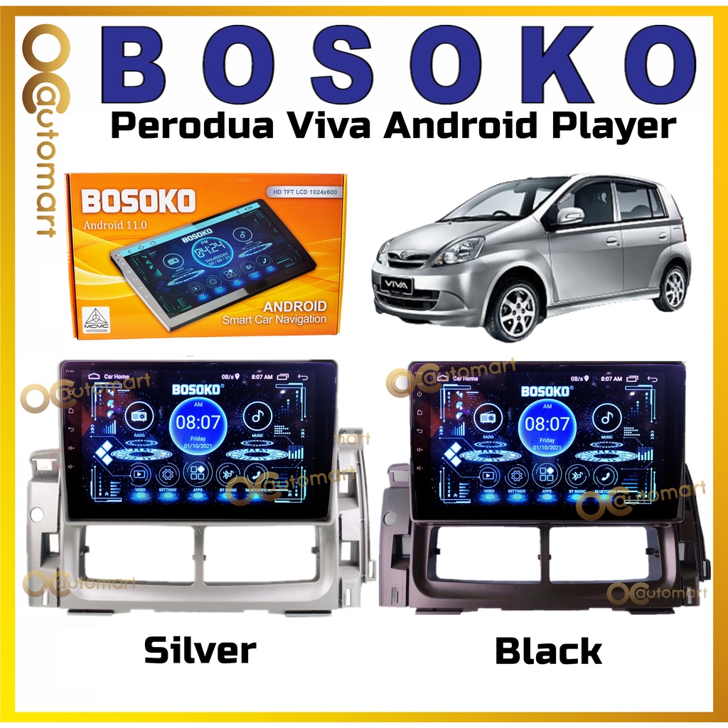 BOSOKO 1+16GB Car Android Player With Casing For Perodua Viva Plug n ...