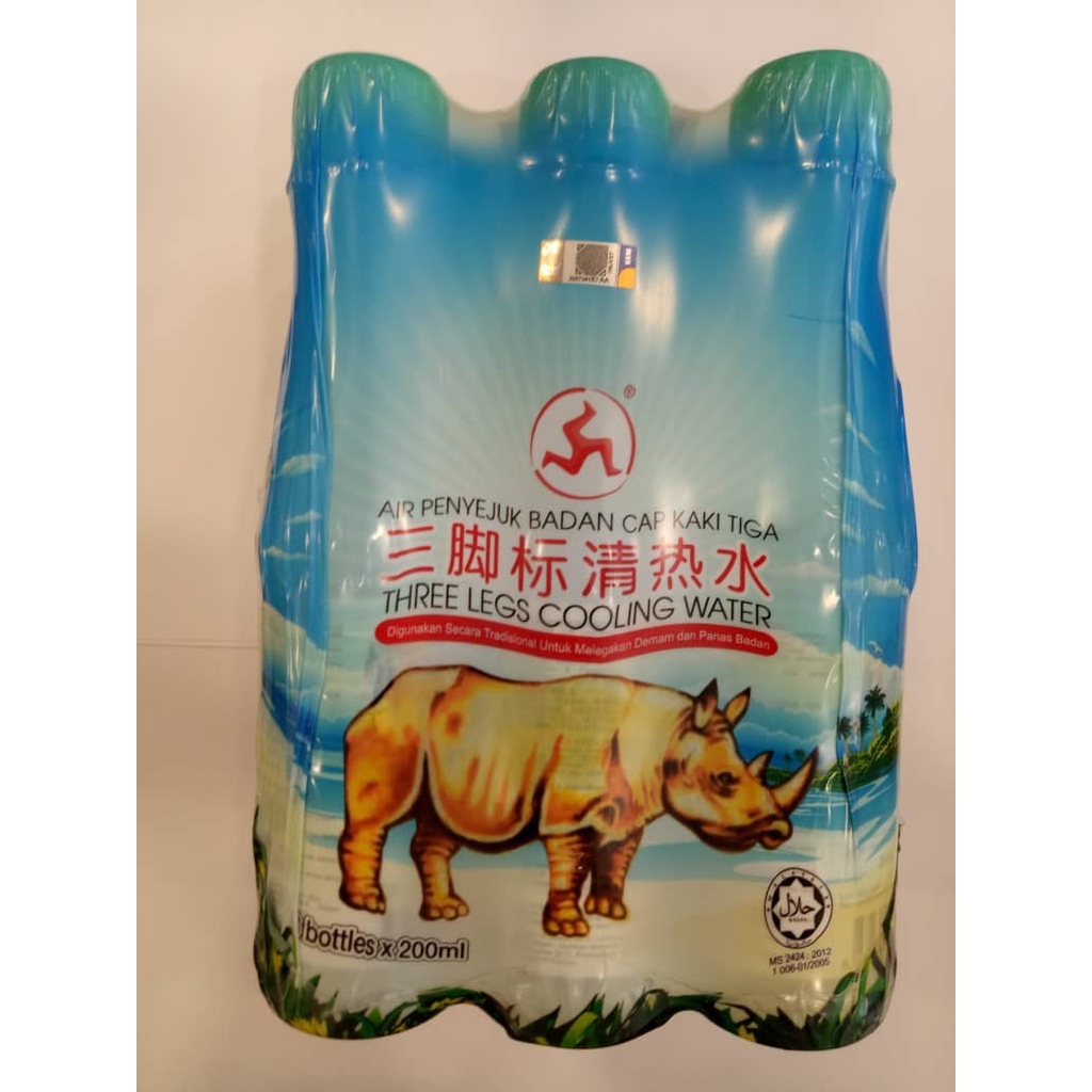 Three Legs Cooling Water 6 Bottlesx200ml | Shopee Malaysia