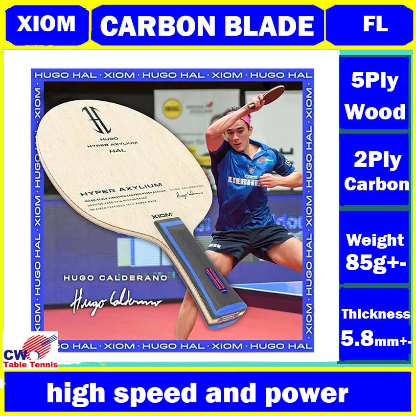 Xiom Hugo Calderano HAL THE BLADE USED BY HUGO CALDERANO (world ranked #6) high speed and power ...