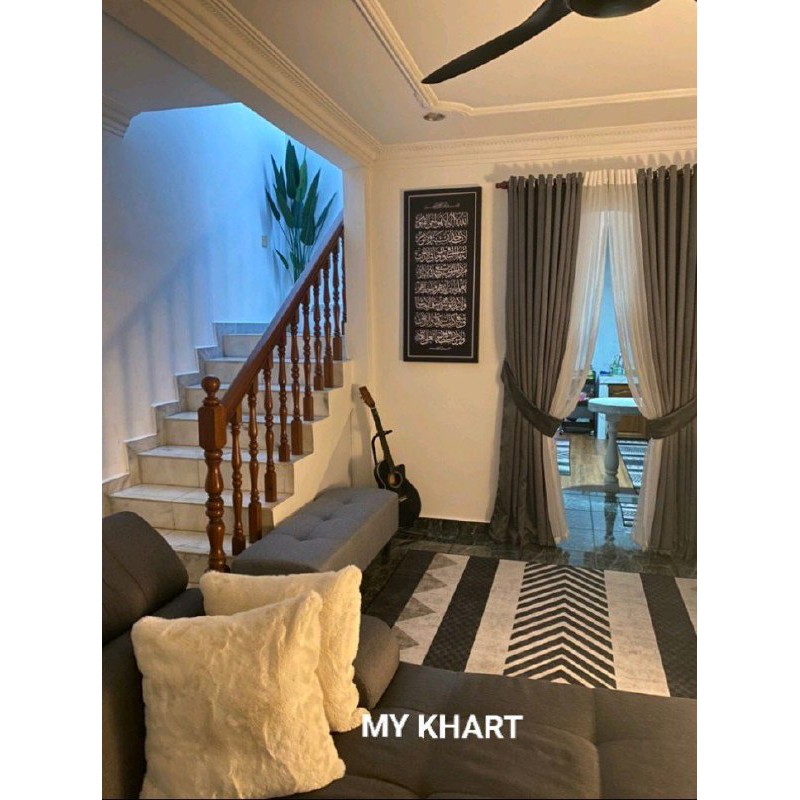 Frame Khat Kaligrafi Ayatul Kursi / Asmaul husna Moden Eksklusif Hiasan ...