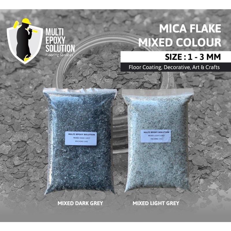 FLAKE EPOXY COATING MIXED GREY COLOUR 1-4MM ( SET DIY COLOUR ...