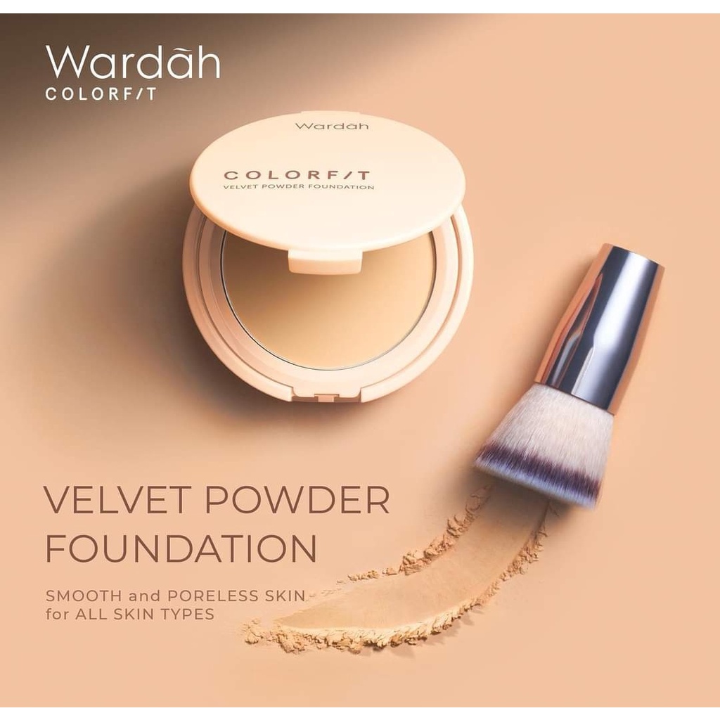 WARDAH Colorfit Velvet Powder Foundation !!!Malaysia Ready Stock ...