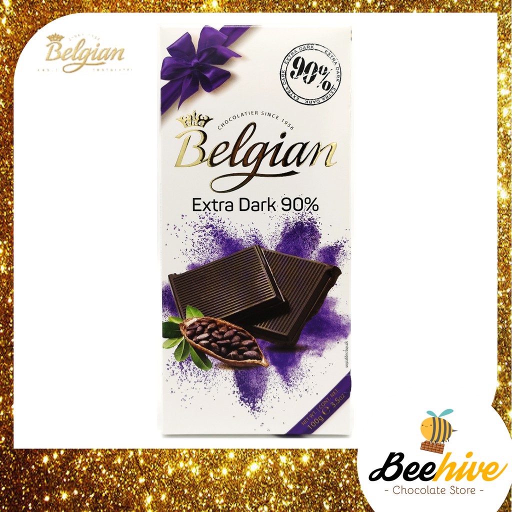 Belgian Extra Dark Chocolate 90% 100g | Shopee Malaysia