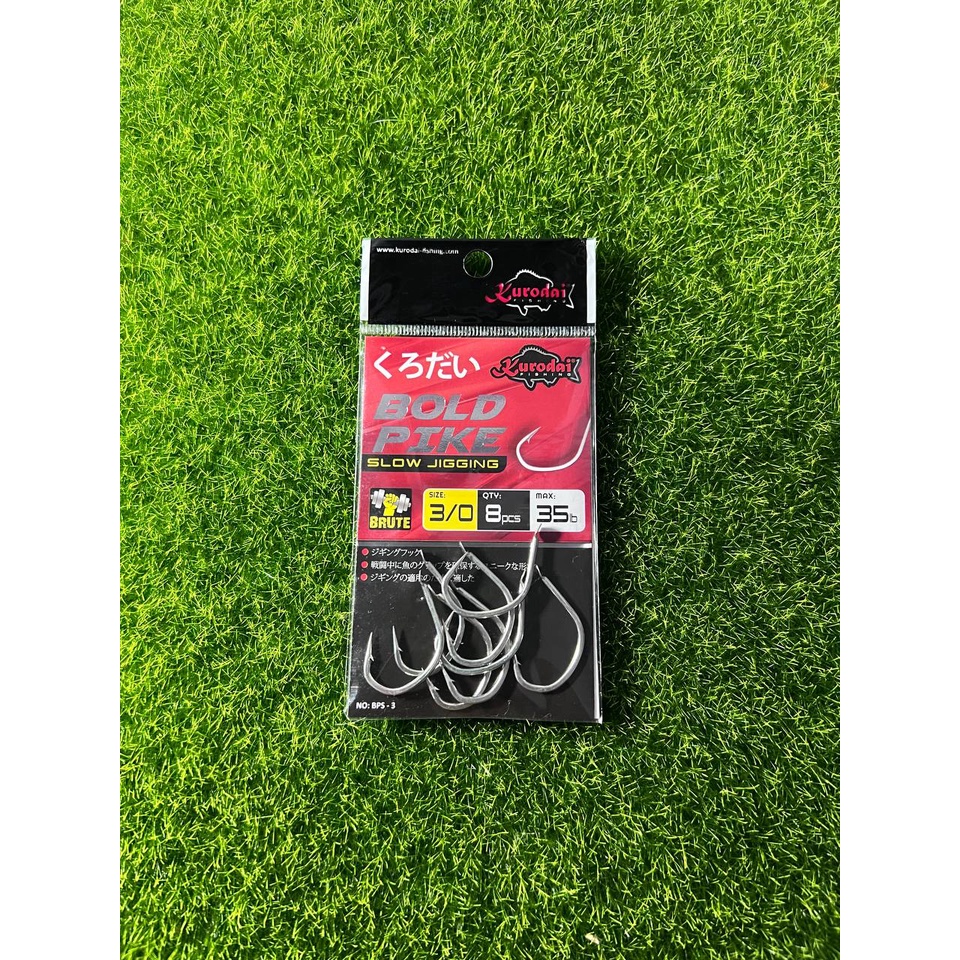 Jigging Hook Kurodai SUPER HEAVY DUTY Premium Fishing Hook "BOLD PIKE ...