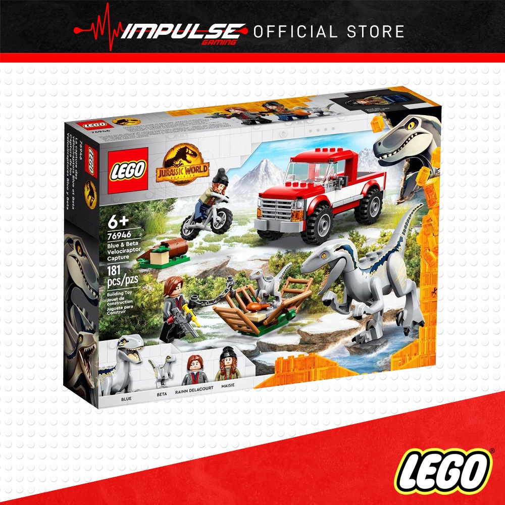 LEGO 76946 Jurassic World - Blue & Beta Velociraptor Capture | Shopee ...