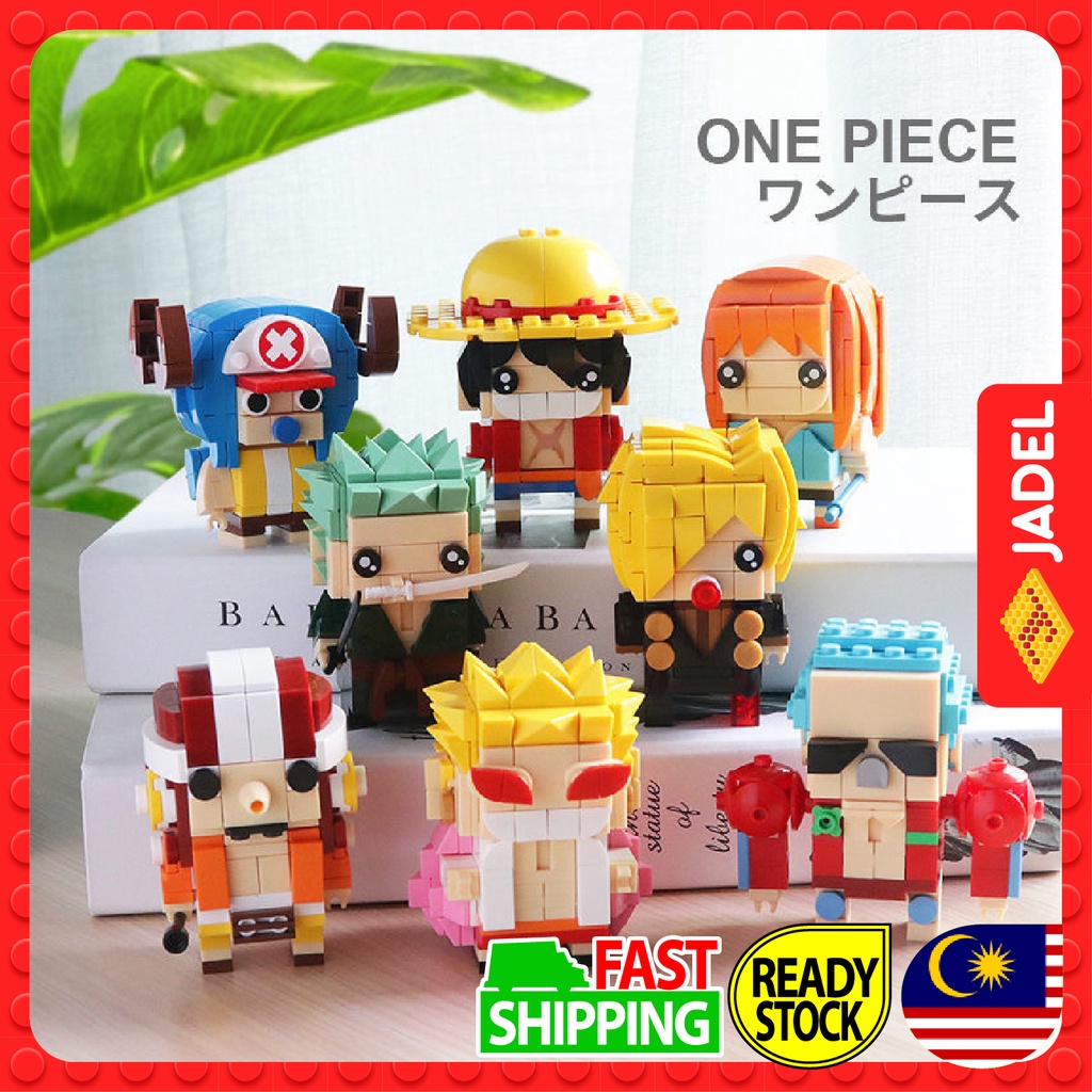 HSANHE One Piece Luffy Chopper Nami Sanji Building Blocks 11001 Bricks ...
