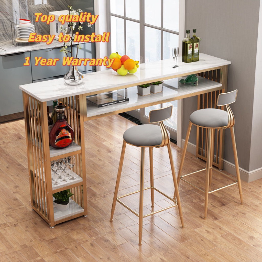 New Bar Table Cabinet Wall Bar Counter Rotating Table / Meja Bar ...