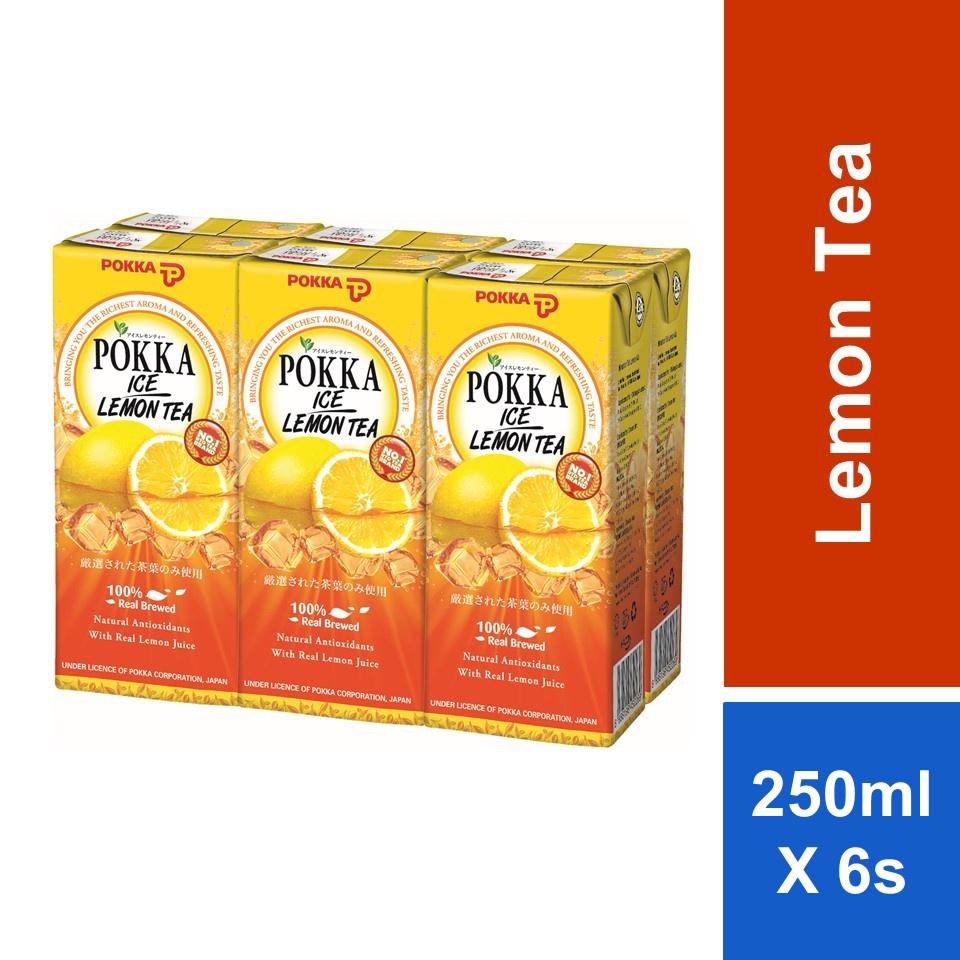 Pokka Lemon Tea 250ml x 6s | Shopee Malaysia