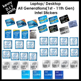 Intel i3 i5 i7 Sticker Core I9 I7 2nd Gen, 3rd Gen, 4rd Gen Sliver ...