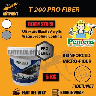 PENTENS T-200 PRO FIBER 5KG ULTIMATE ELASTIC ACRYLIC WATERPROOFING ...