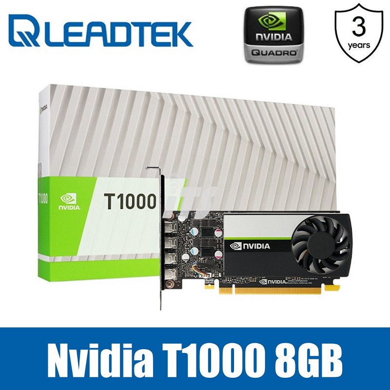 Leadtek Nvidia Quadro T1000 4GB/8GB GDDR6 128Bit Graphics Card | Shopee ...