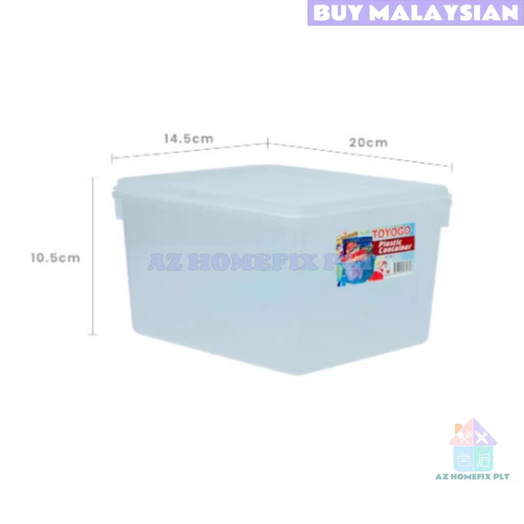 2 Lit Toyogo Food Grade Storage Box/ Container/Keeper 3pcs | Shopee ...