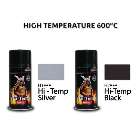 SAMURAI SPRAY PAINT HIGH HEAT 300ML/ C018 DECORATIVE CHROME 400ML ...