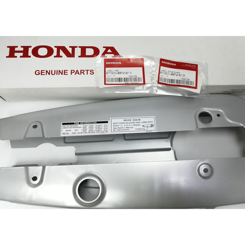 EX5 DREAM (100% HONDA ORIGINAL) CHAIN CASE/COVER (SILVER) (INCLUDE 2 ...