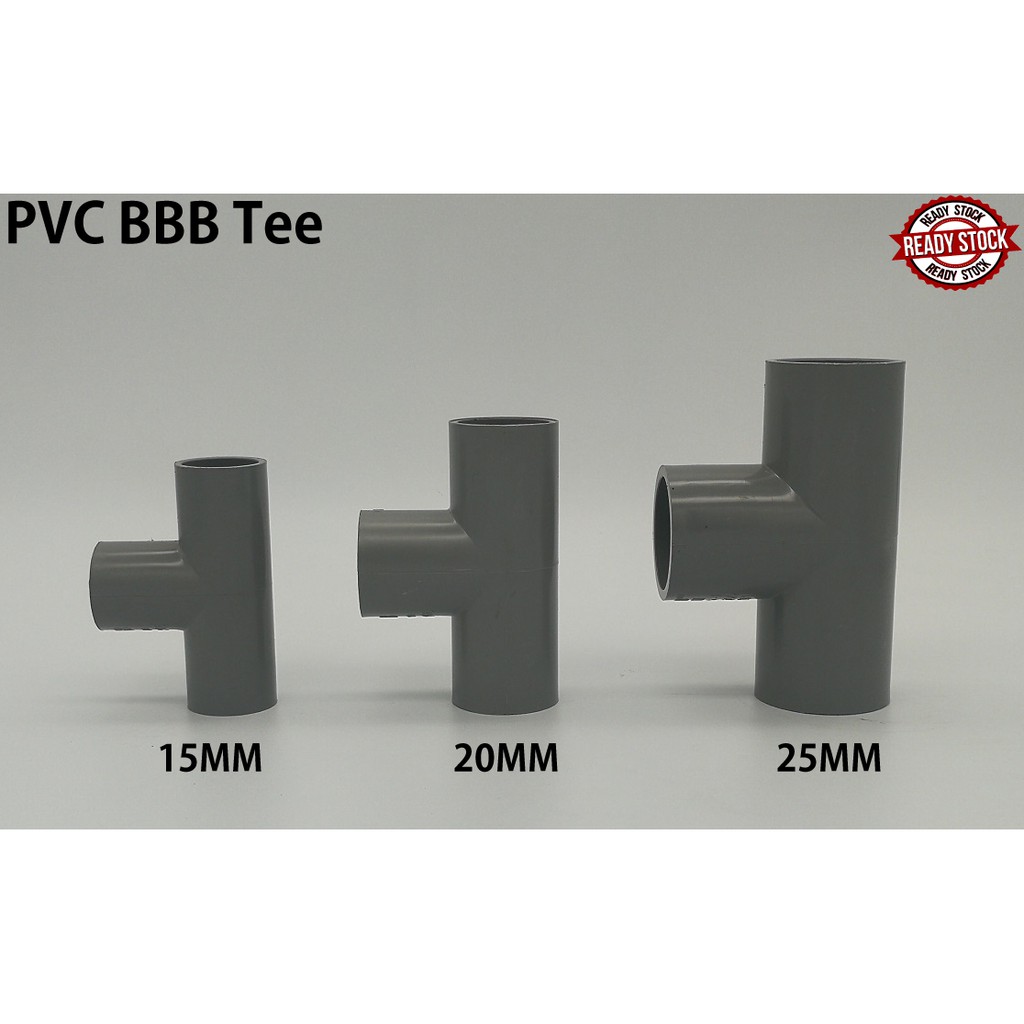 15MM 20MM 25MM PVC PIPE FITTING BRAND BBB (BINA) TEE | PAIP AIR FITTING KELABU | Shopee Malaysia