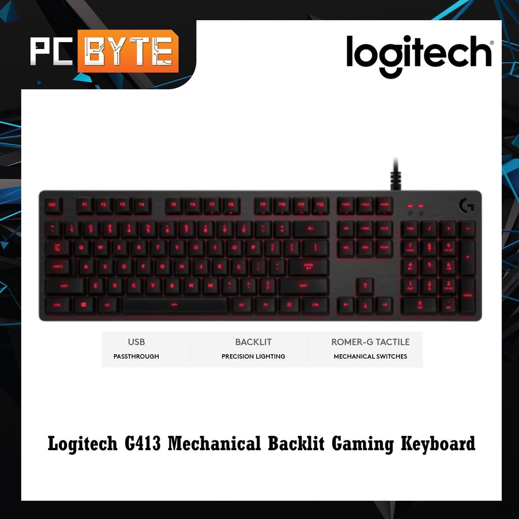Logitech G413 Mechanical Backlit Gaming Keyboard | Shopee Malaysia Logitech G413 Mechanical Backlit Gaming Keyboard | Shopee Malaysia