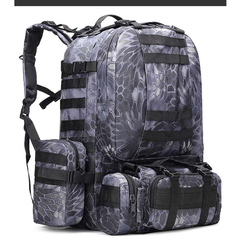 50L Large Tactical Backpack Military Outdoor Army Style Rucksack 3 ...
