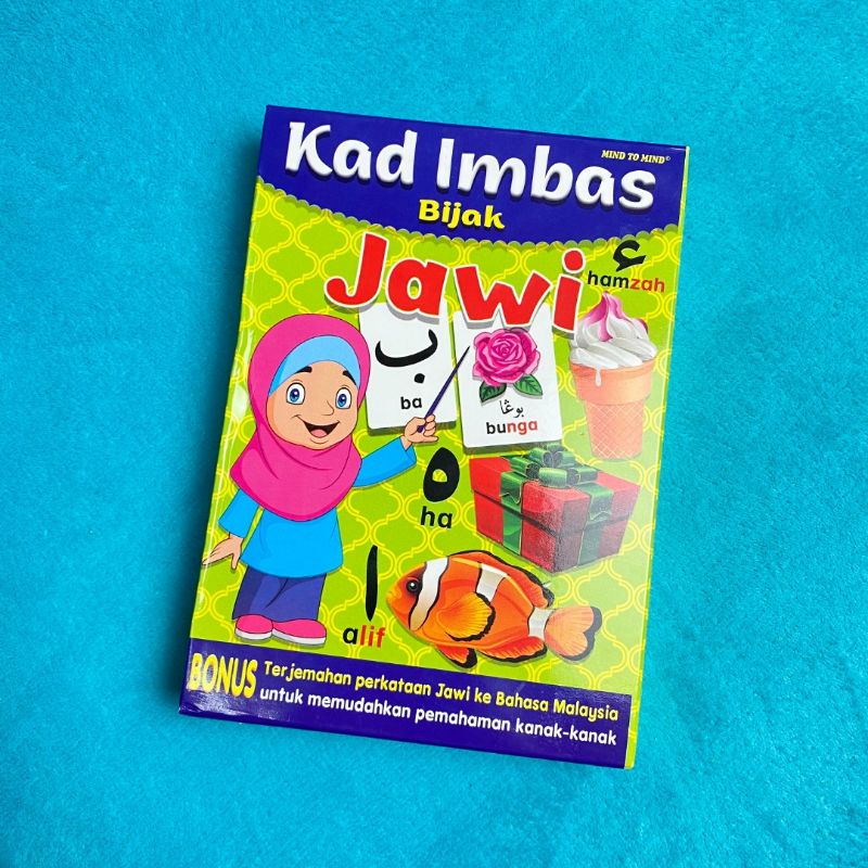 KAD IMBAS BIJAK JAWI/pandai Jawi/Belajar Jawi/Huruf Jawi | Shopee Malaysia