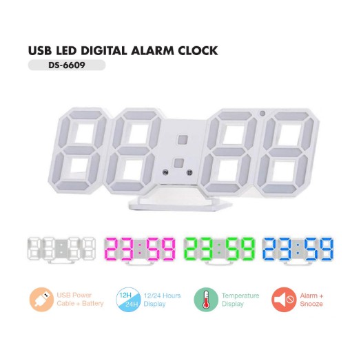 DS-6609 LED DIGITAL CLOCK | Shopee Malaysia