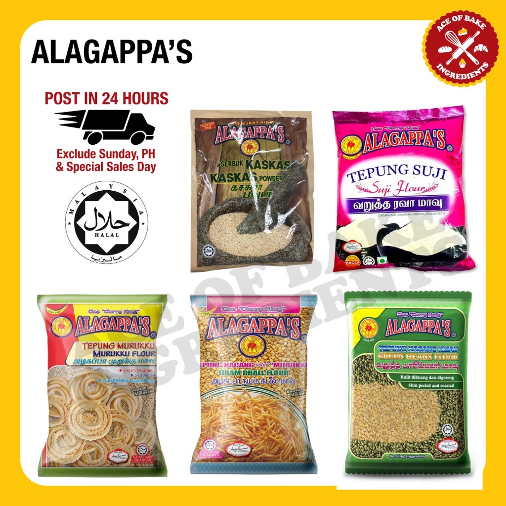 {READY STOCK} Alagappa's Original Tepung Kacang Hijau/Murukku/Serbuk ...