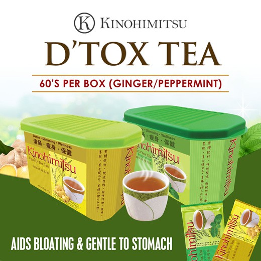 Kinohimitsu Japan D'tox Detox Tea Ginger/ Peppermint 14's / 60's ...