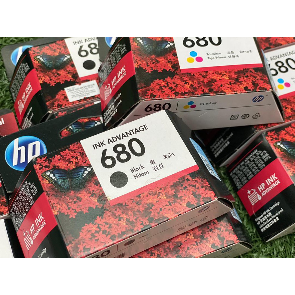 HP INK 680 HP 680 original ink cartridge HP680 (black & tri-color)ship ...