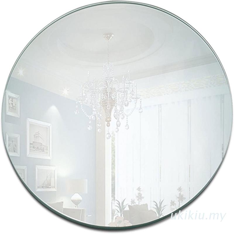 UKI Round Acrylic Mirror Tray 8inch Circle Mirror Plate Decor Accessory ...