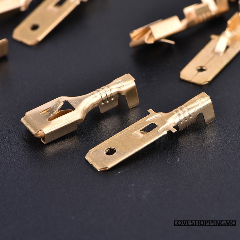 LOVESHOPPINGMO 6.3mm 2pin automotive electrical wire connector male ...