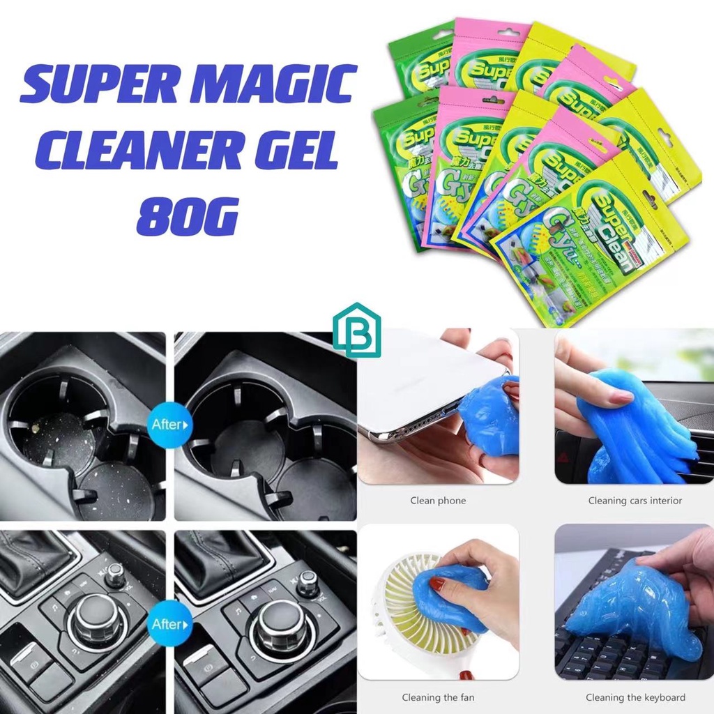 Super Clean Magic Gel Cleaner Car Dust Remover Gel Keyboard Cleaner Gel ...