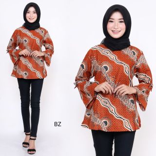 💥READY STOCK💥 SET COUPLE BATIK KEMEJA BATIK OREN BLOUSE OREN | Shopee ...